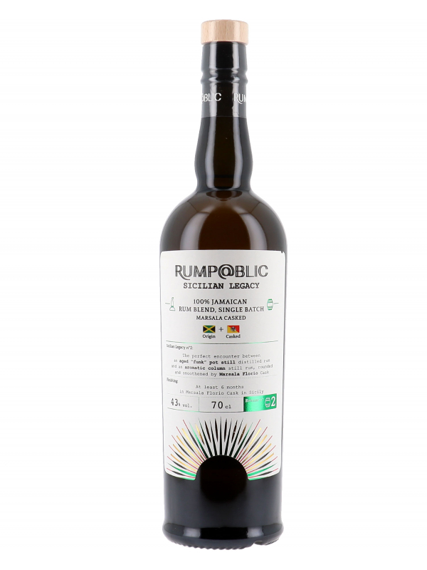 Rump@blic Sicilian Legacy n°2 - 70cl - 43% - Rhum jamaïcain